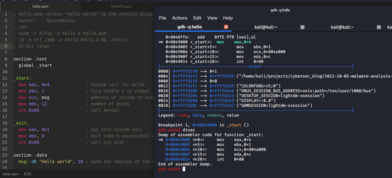 Malware Analysis Part 2 My NASM Tutorial Cocomelonc